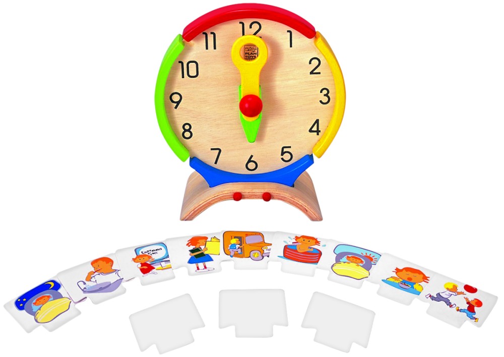 Часовник - Дръвена образователна играчка - - store.bg