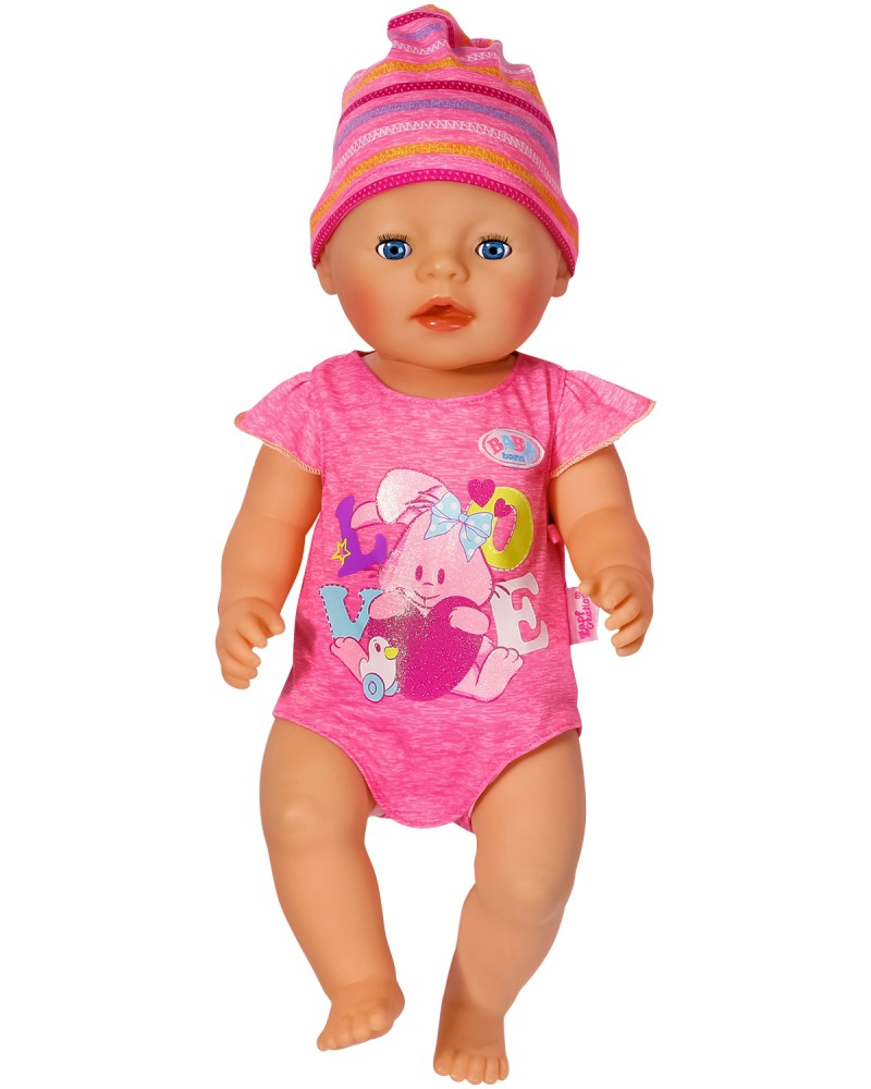 Бебе момиченце baby born розово боди Zapf Creation - store.bg