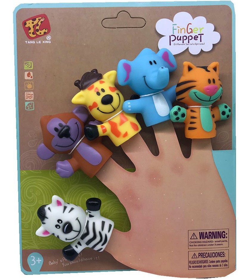 Кукли за пръстче диви животни Asis - store.bg