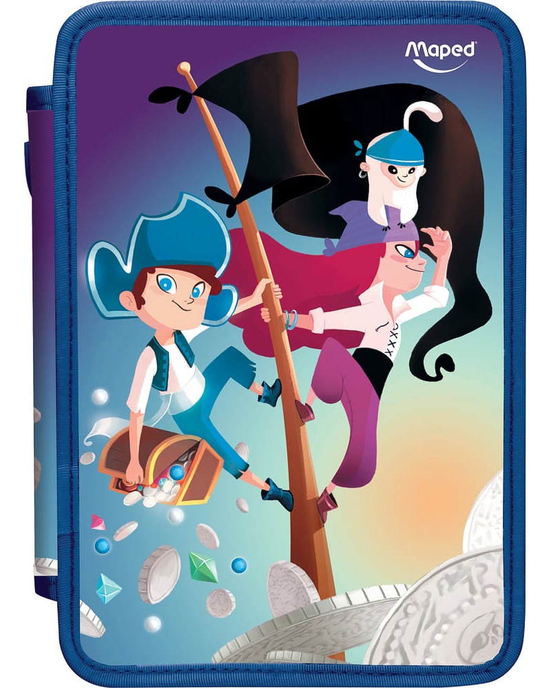 Несесер на пирати с 2 отделения и пособия Maped - store.bg