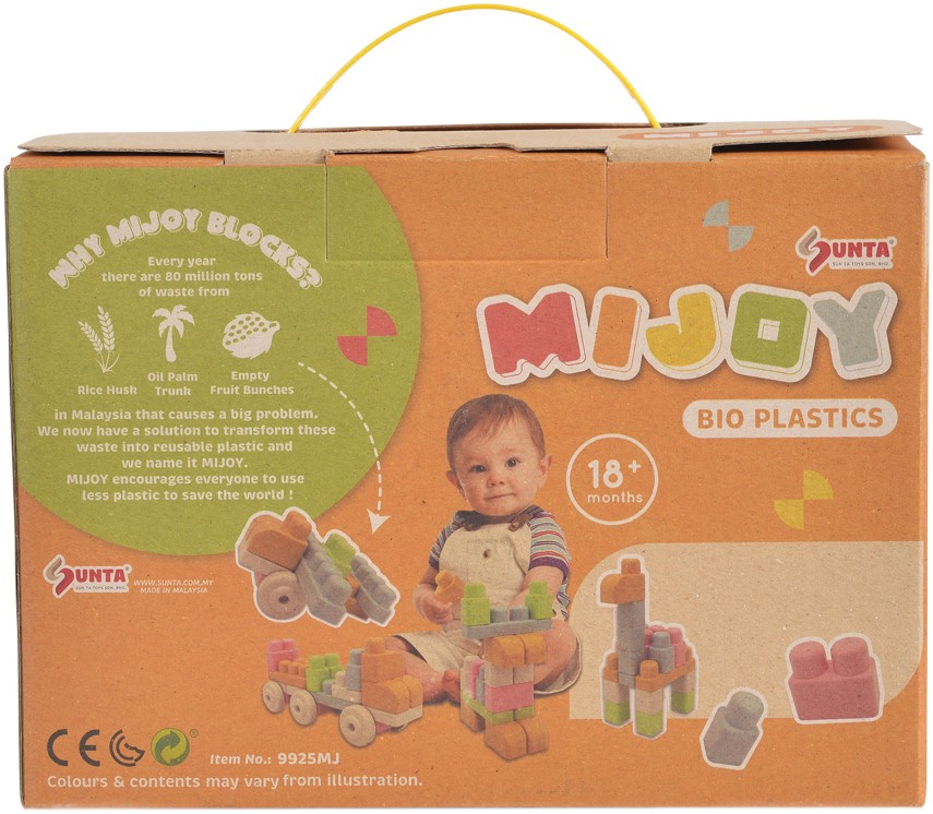 Еко конструктор Bio Mijoy от 30 части Sun ta Toys - store.bg