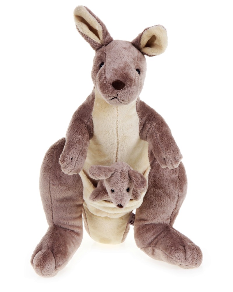 Кенгуру с бебе - Плюшена играчка - - store.bg