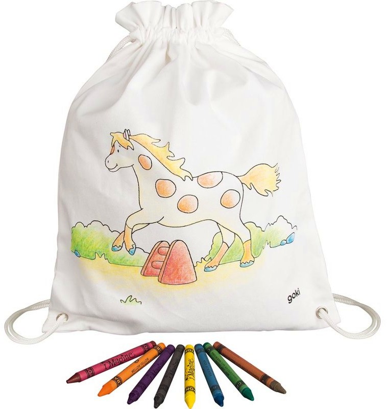 Детска мешка с пастели за оцветяване Goki 3+ - store.bg