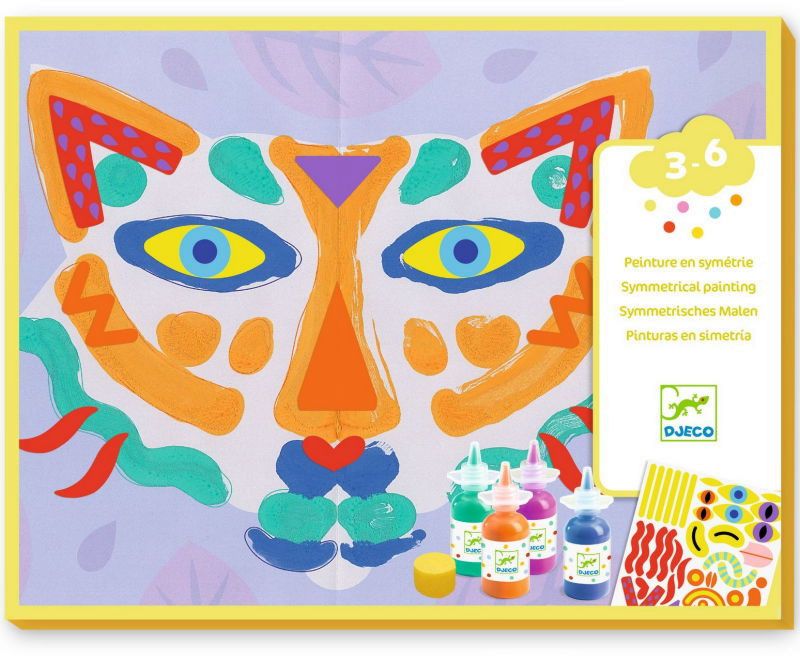Оцветявай симетрично с тампони Djeco 3+ - store.bg