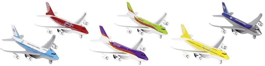 Детско метално самолетче с пулбек Goki - store.bg