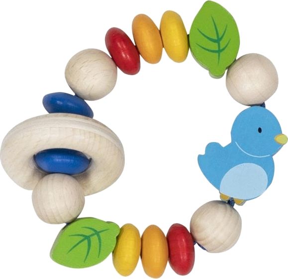 Дървена дрънкалка Goki - store.bg