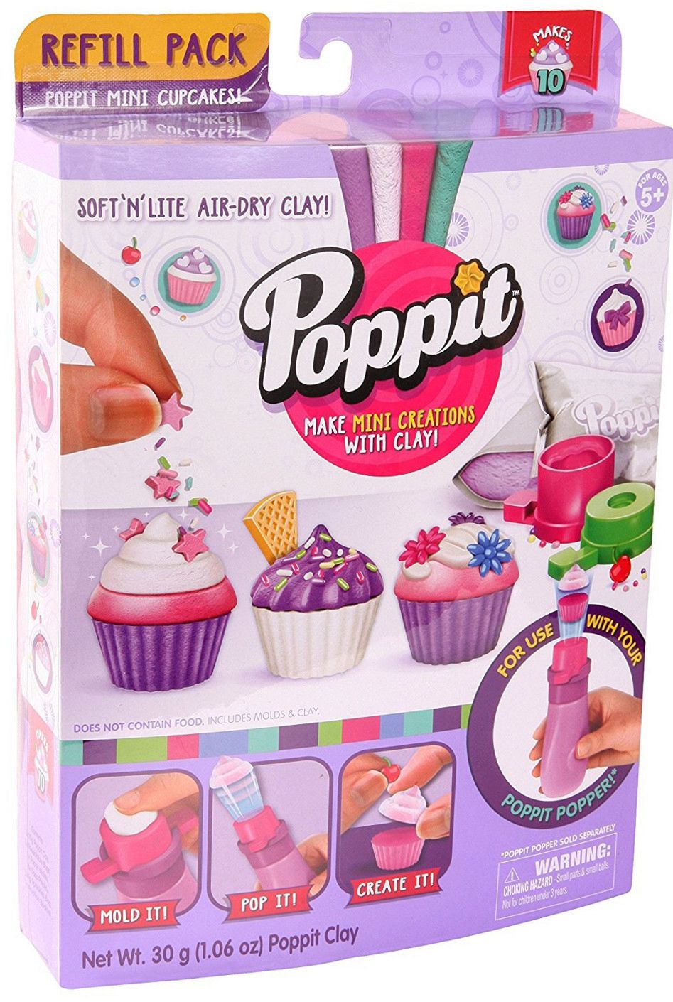 Poppit: Къпкейкове - Творчески комплект за моделиране - store.bg