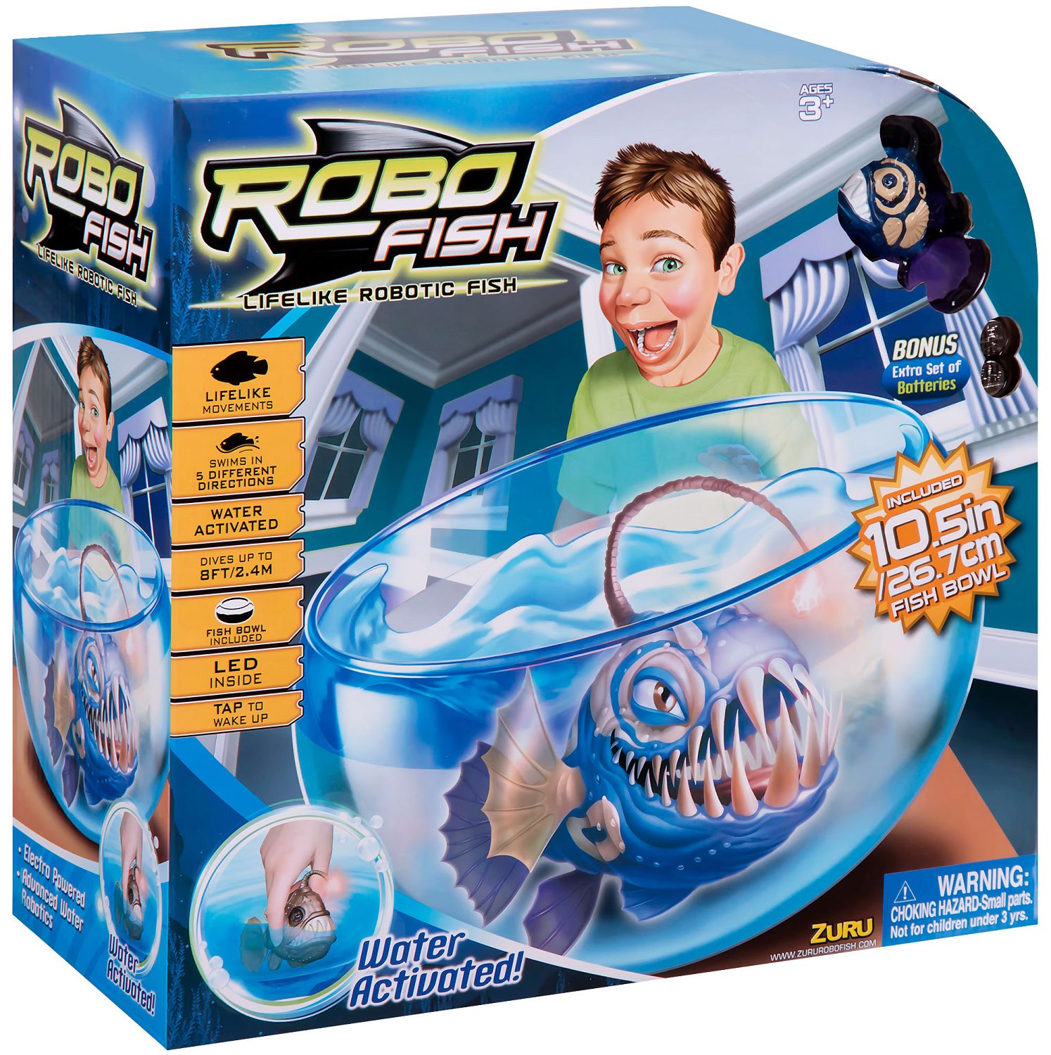 Плуваща рибка с аквариум - Robo Fish - играчка - store.bg