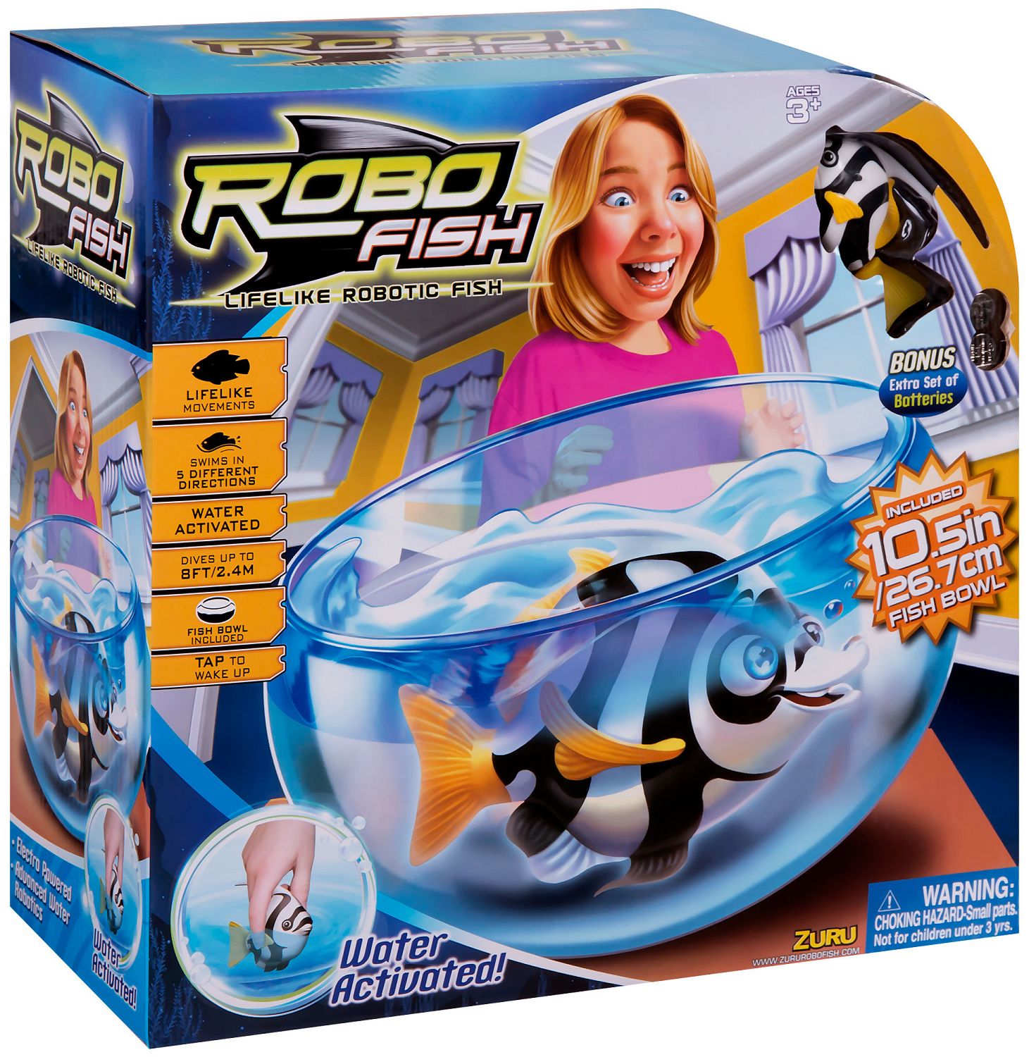 Плуваща рибка с аквариум - Robo Fish - играчка - store.bg