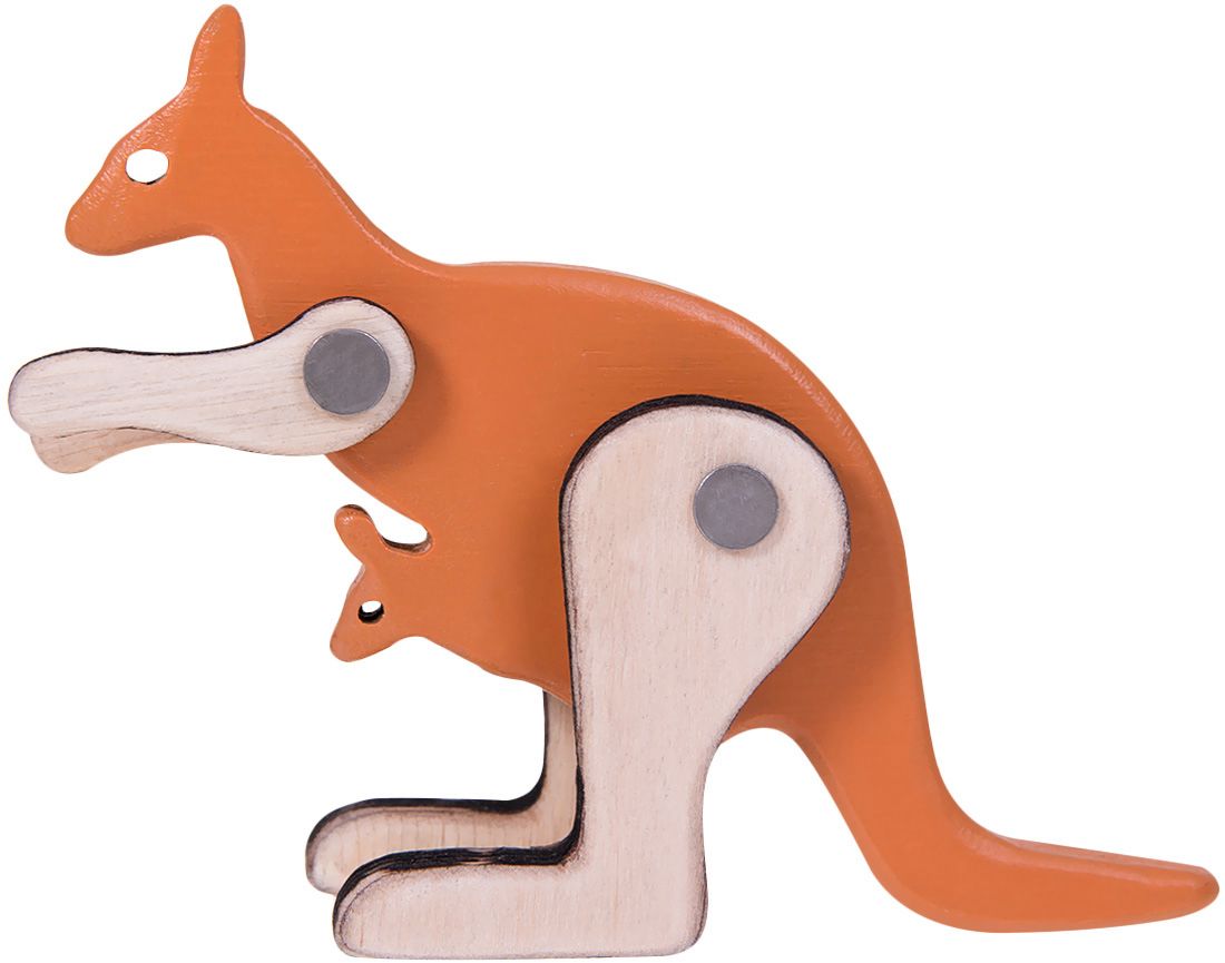 Кенгуру - Дървена играчка - фигура - store.bg