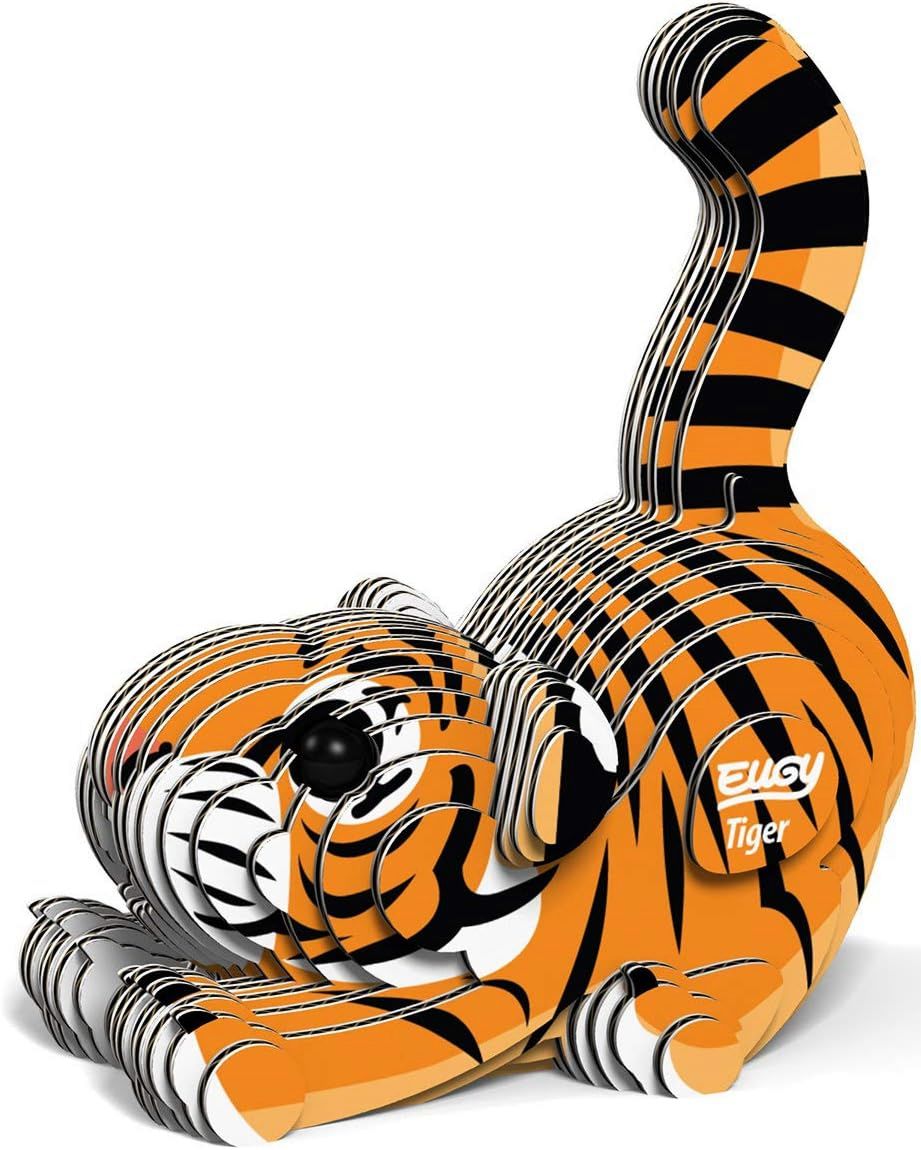 Картонен 3D модел тигър Eugy - store.bg