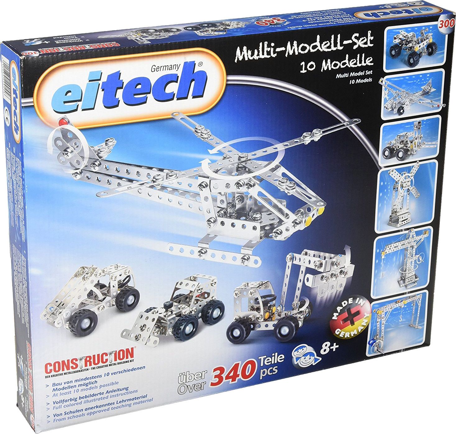 Метален детски конструктор eitech 10 в 1 - store.bg