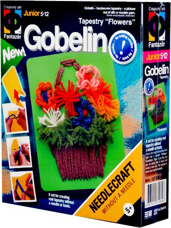 Гоблен на кошница с цветя без игла Фантазьор - store.bg