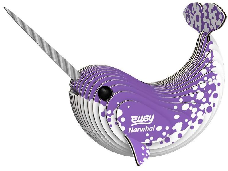 Картонен 3D модел Нарвал Eugy - store.bg