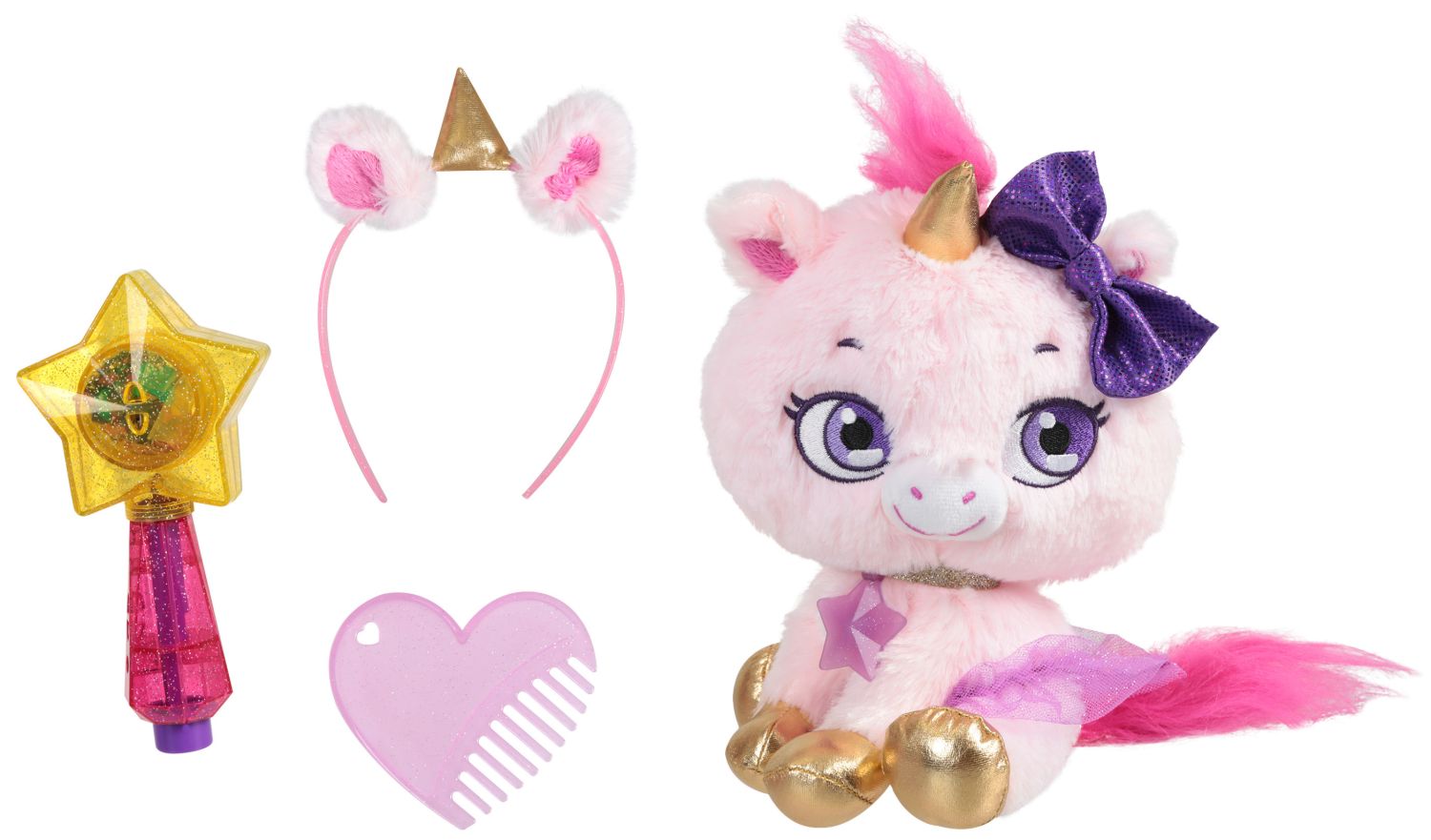 Shimmer Stars Еднорогът Блясъчка с бляскави аксесоари - store.bg