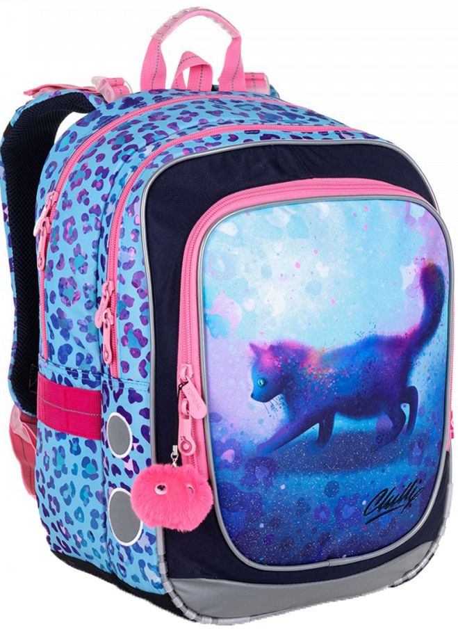 Синя раница с коте Topgal - store.bg