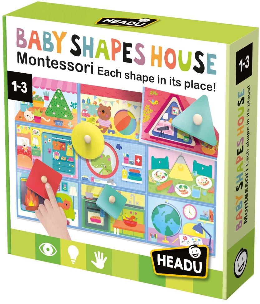 Бебешки геометрични форми Headu Монтесори 1+ - store.bg