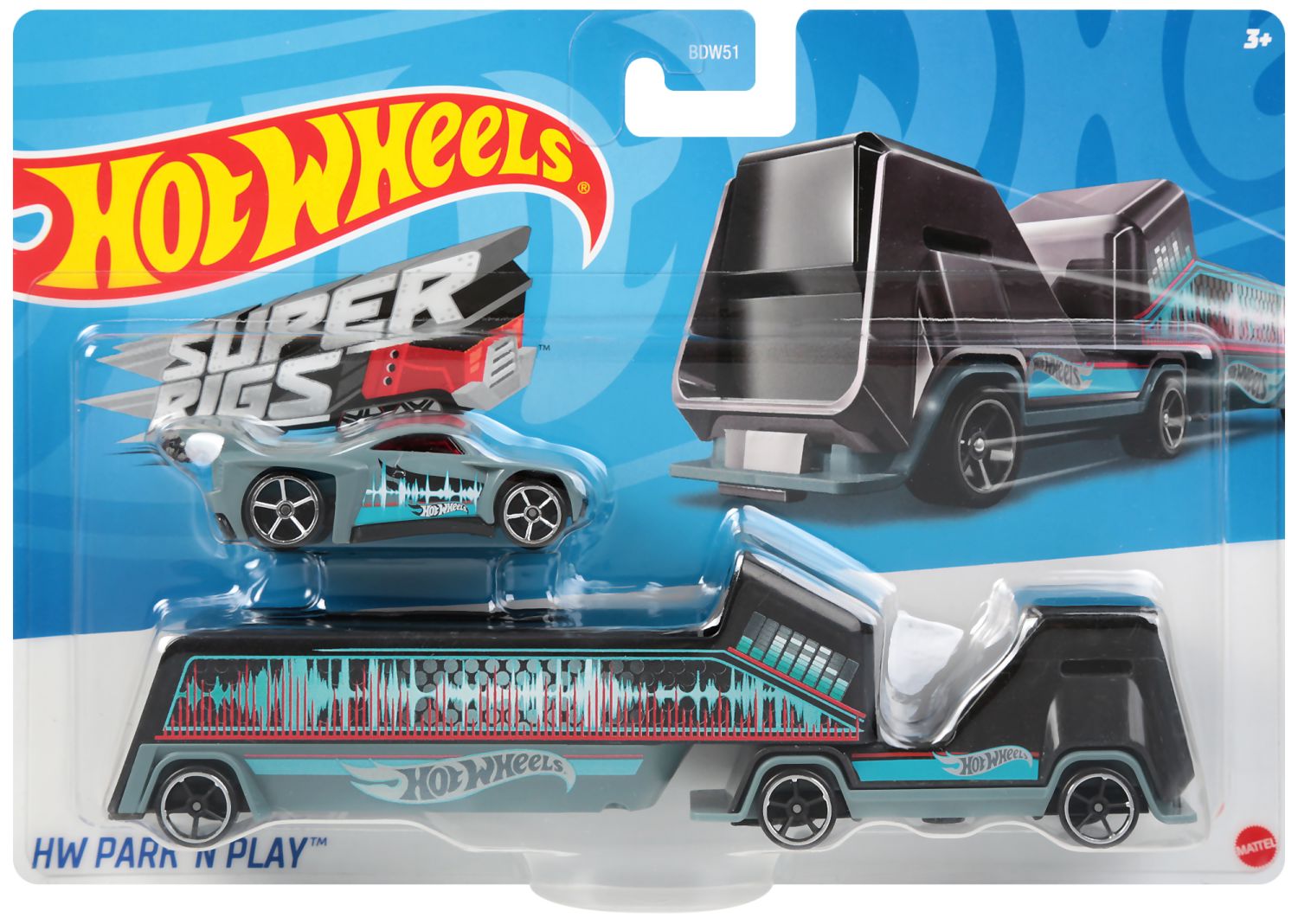Метален камион със самолетче Hot Wheels - store.bg