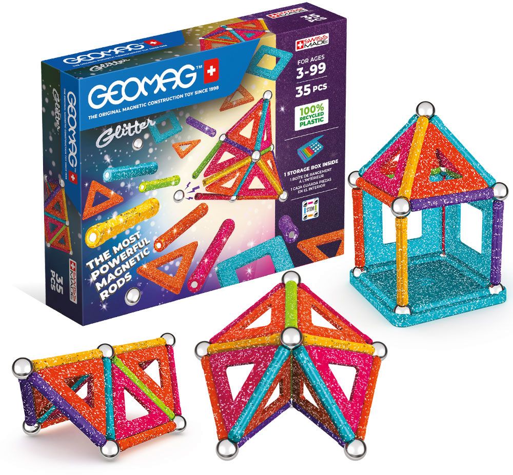 Блестящ магнитен конструктор Geomag 35 - store.bg