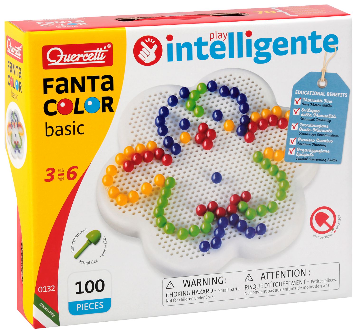 Мозайка със 100 цветни кабърчета Fantacolor - store.bg