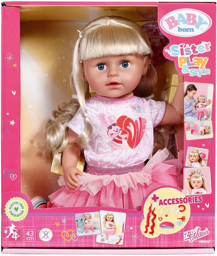Кукла с аксесоари Sister Play & Style Zapf Creation - store.bg