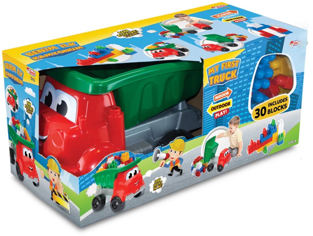 Камионче с 30 блокчета за строене Dede - store.bg