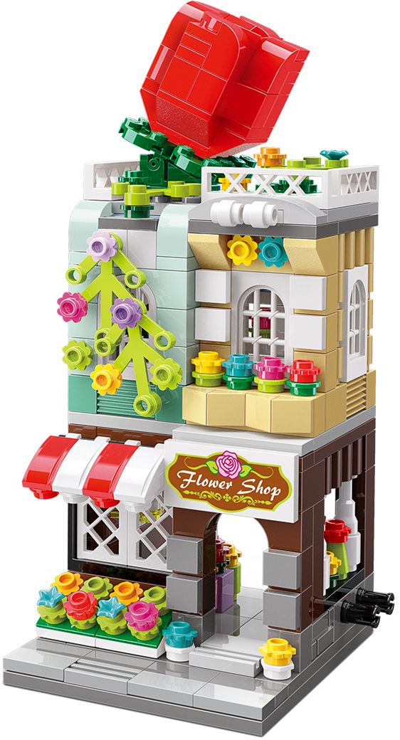 Конструктор магазин за цветя червена роза Keepplay - store.bg