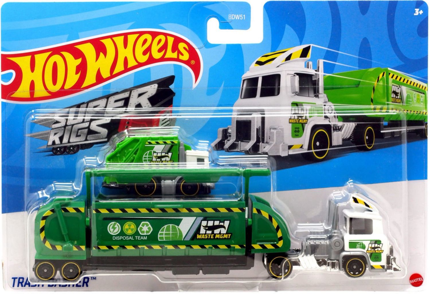 Метално камионче с количка Trash Basher Hot Wheels - store.bg