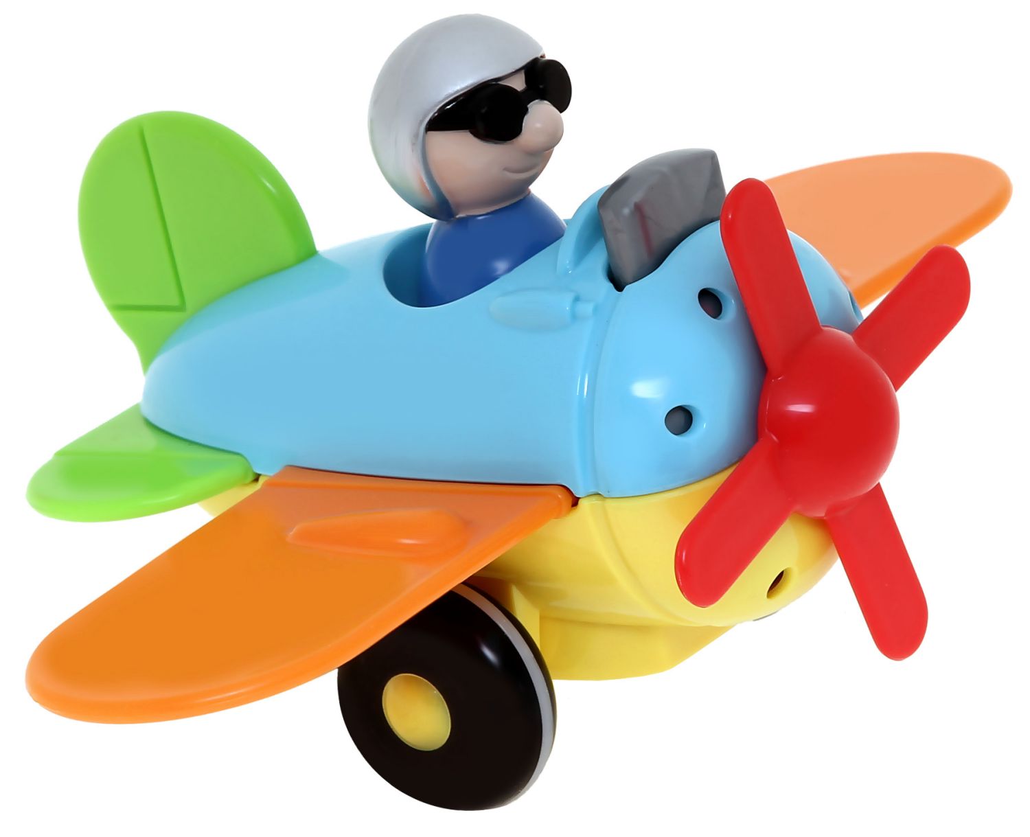 Самолет - Играчка конструктор с навиващ механизъм - - store.bg