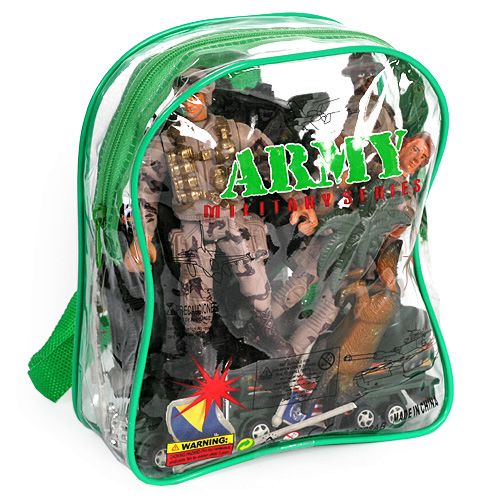 Военна армия - Комплект войници в раница - играчка - store.bg