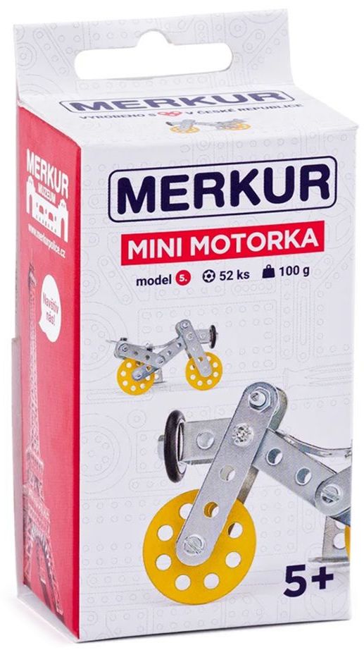 Мини метален конструктор Мотор 52 части Merkur - store.bg