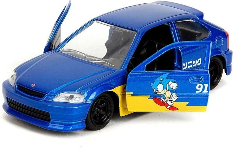 Метална количка Sonic 1997 Honda Civic Type R Jada Toys - store.bg