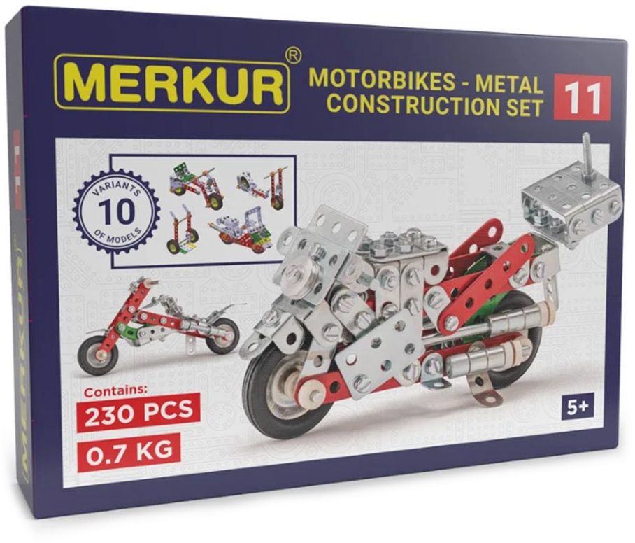 Метален конструктор 10 в 1 мотор Merkur - store.bg