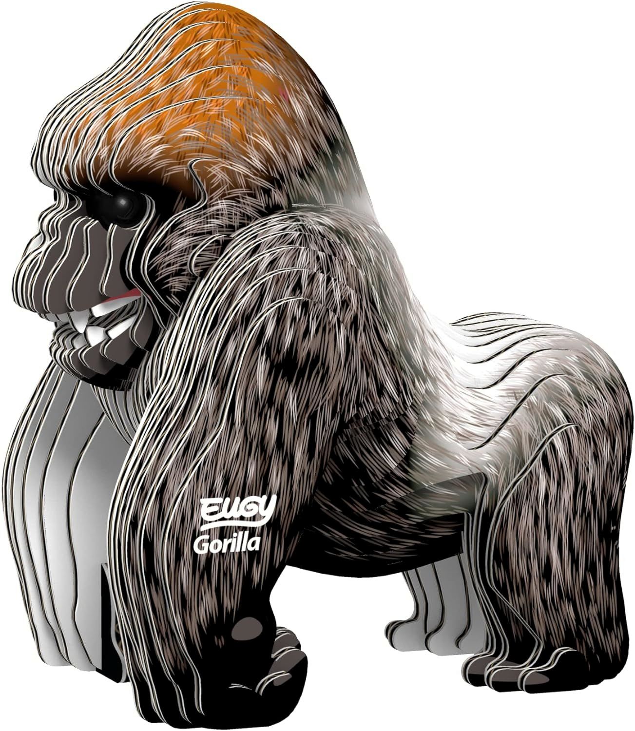 Картонен 3D модел Горила Eugy - store.bg