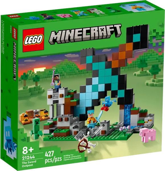 LEGO Minecraft 21244 Базата на меча - store.bg