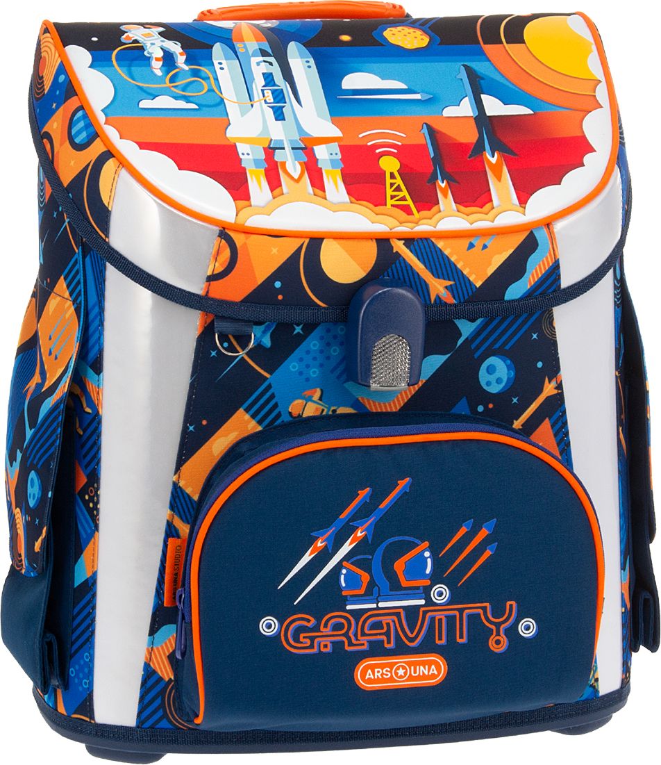 Ученическа раница с капак Compact Gravity Ars Una - store.bg