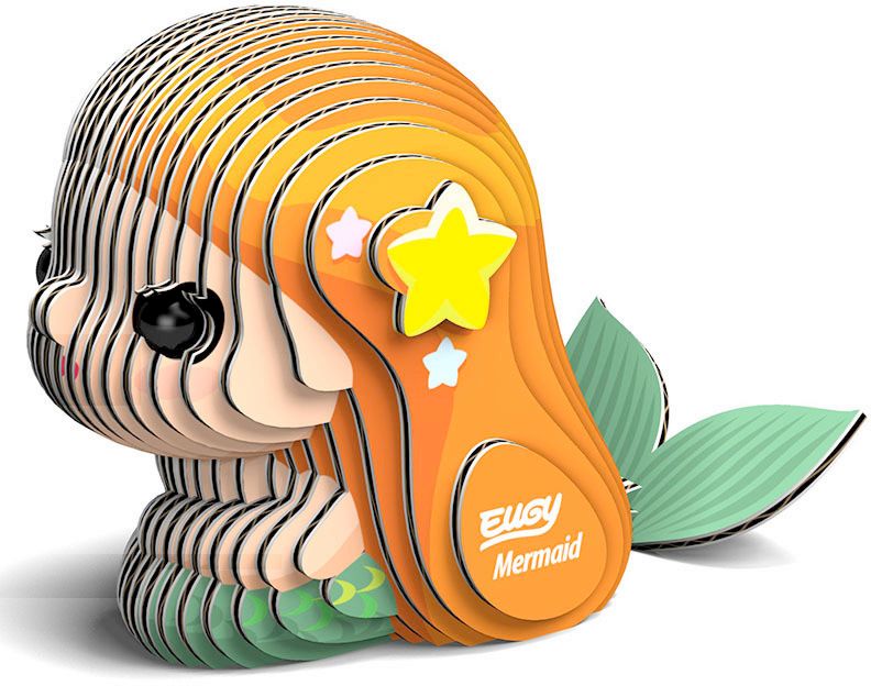 Картонен 3D модел Русалка Eugy - store.bg