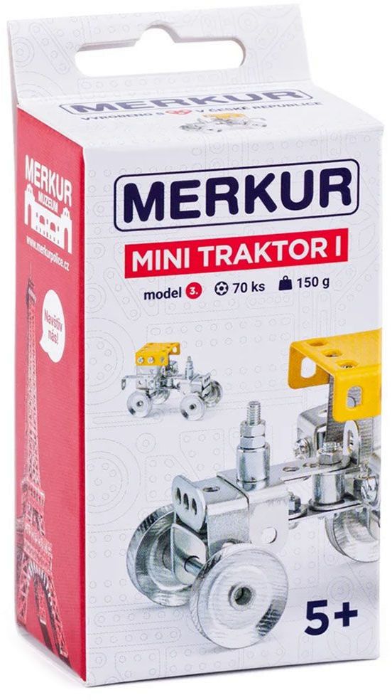 Мини метален конструктор Трактор 70 части Merkur - store.bg