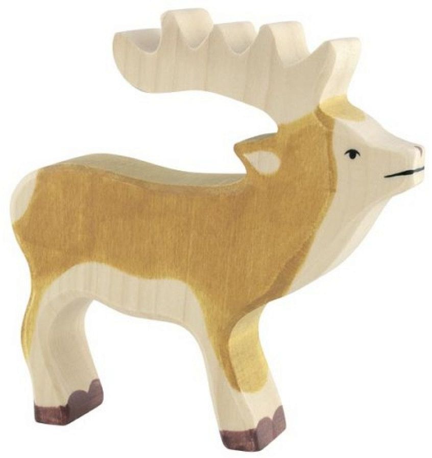 Дървено еленче фигурка за игра Holztiger 3+ - store.bg