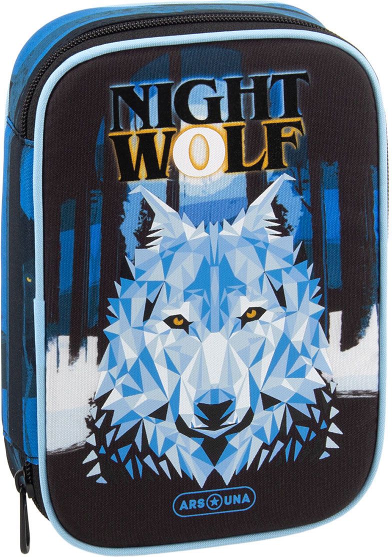 Ученически несесер с вълк Ars Una - store.bg