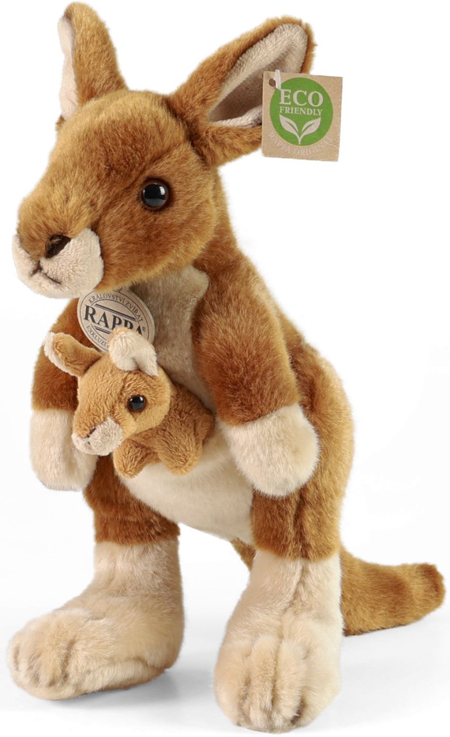 Еко плюшено кенгуру с бебе Rappa - store.bg