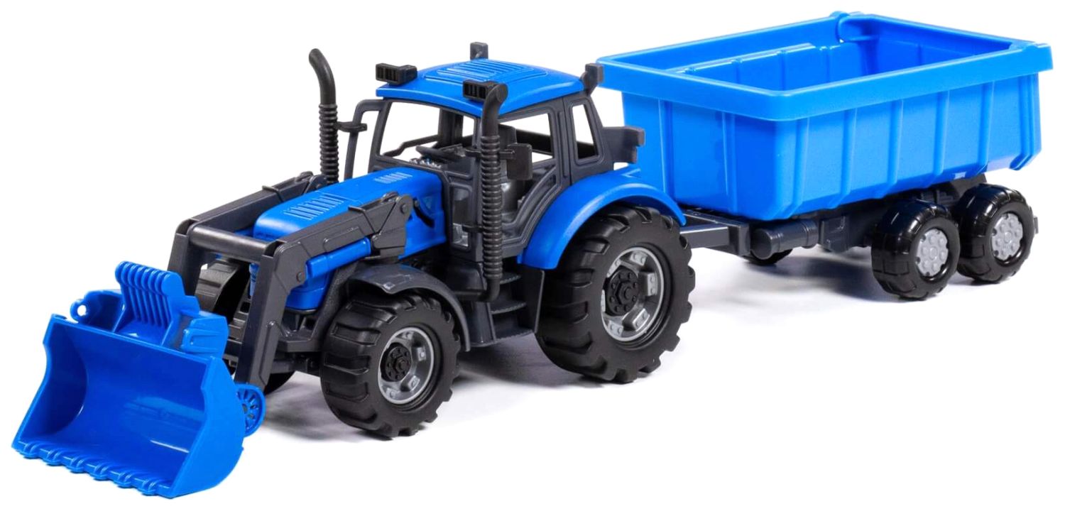 Детски трактор с ремарке и фрикция Progress 3+ - store.bg