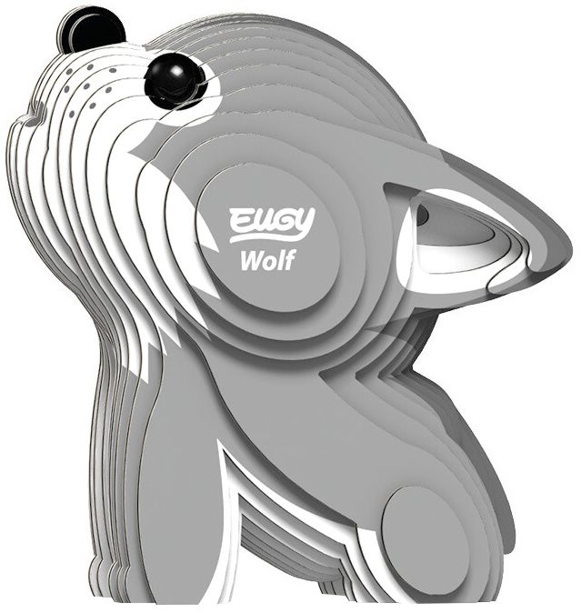 Картонен 3D модел Вълк Eugy - store.bg