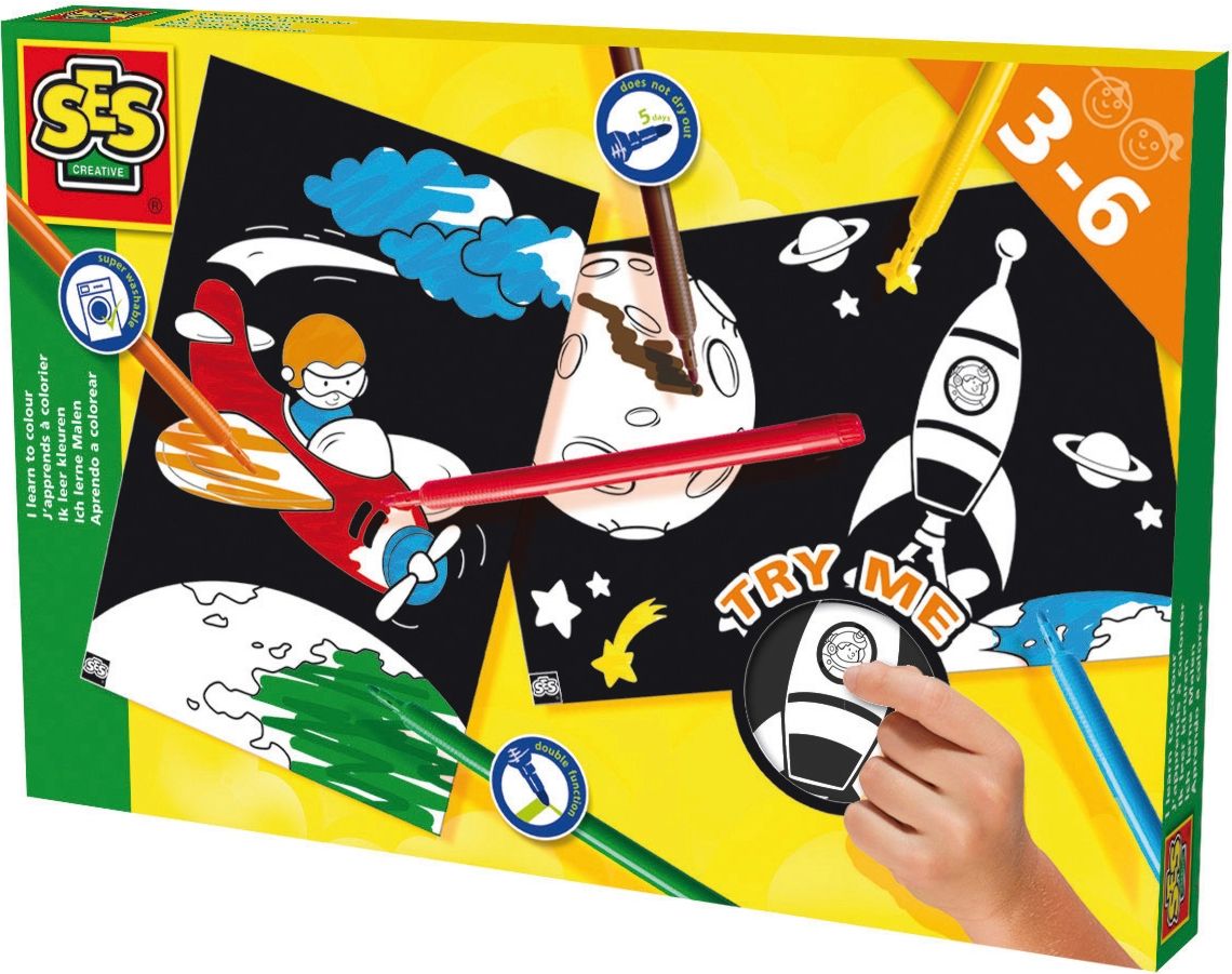 Уча се да оцветявам ракети и самолетчета - играчка - store.bg