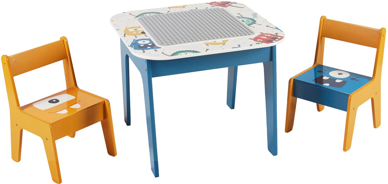 Детска маса за Лего и 2 стола - store.bg
