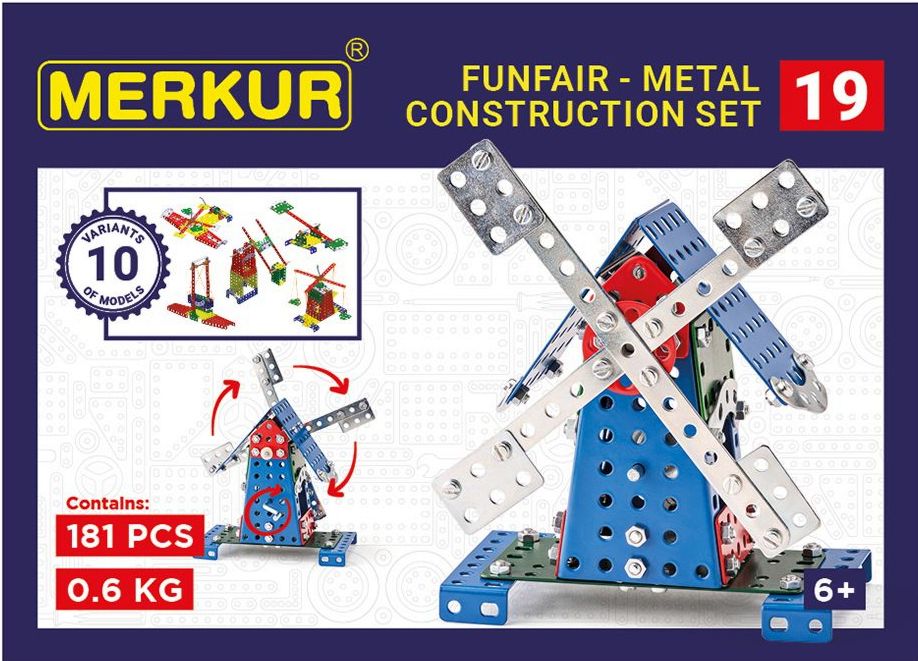 Метален конструктор Мелници 10 в 1 Merkur - store.bg