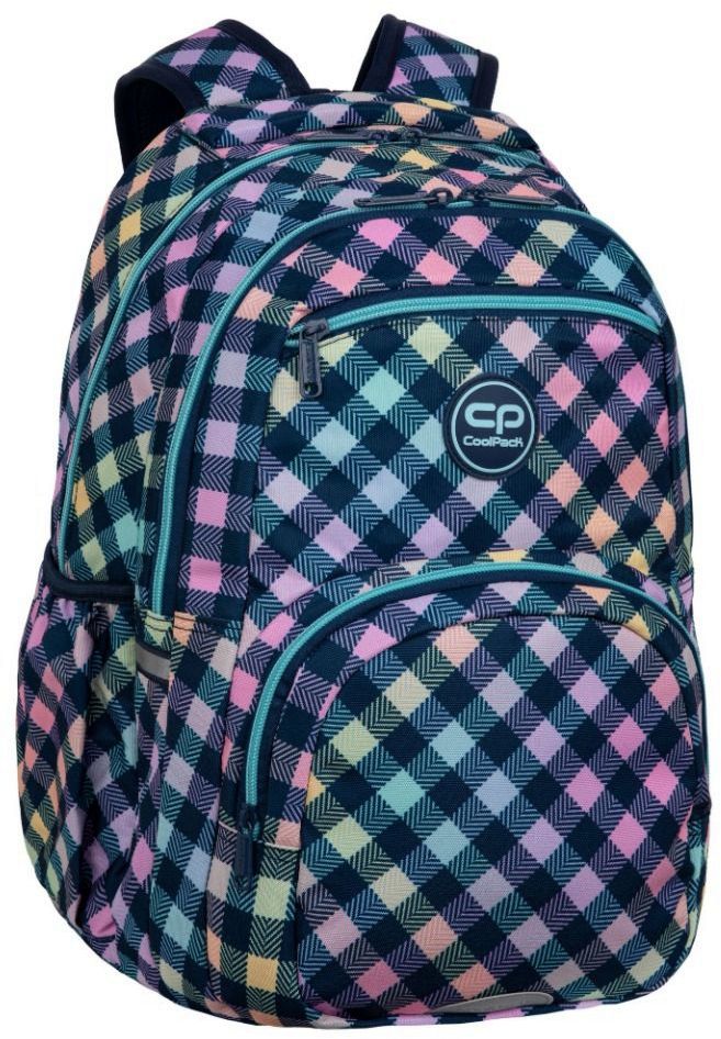 Карирана ученическа раница за момиче cp Pick - store.bg