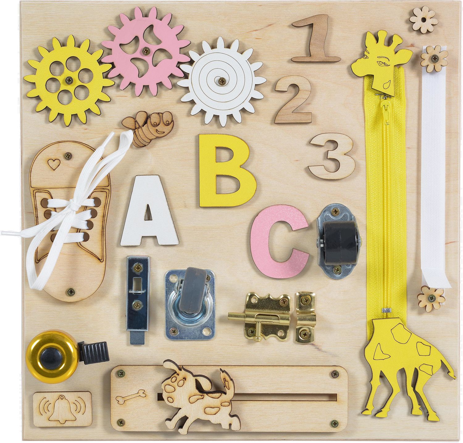 Дървена дидактическа дъска Small Moni - store.bg