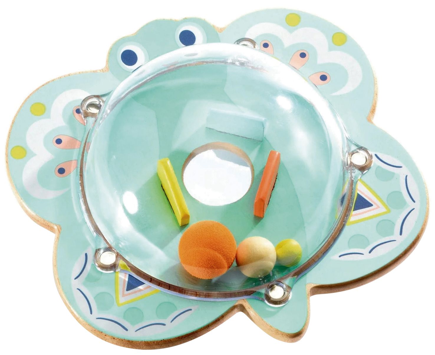 Детска дървена дрънкалка Пеперуда Djeco 18m+ - store.bg